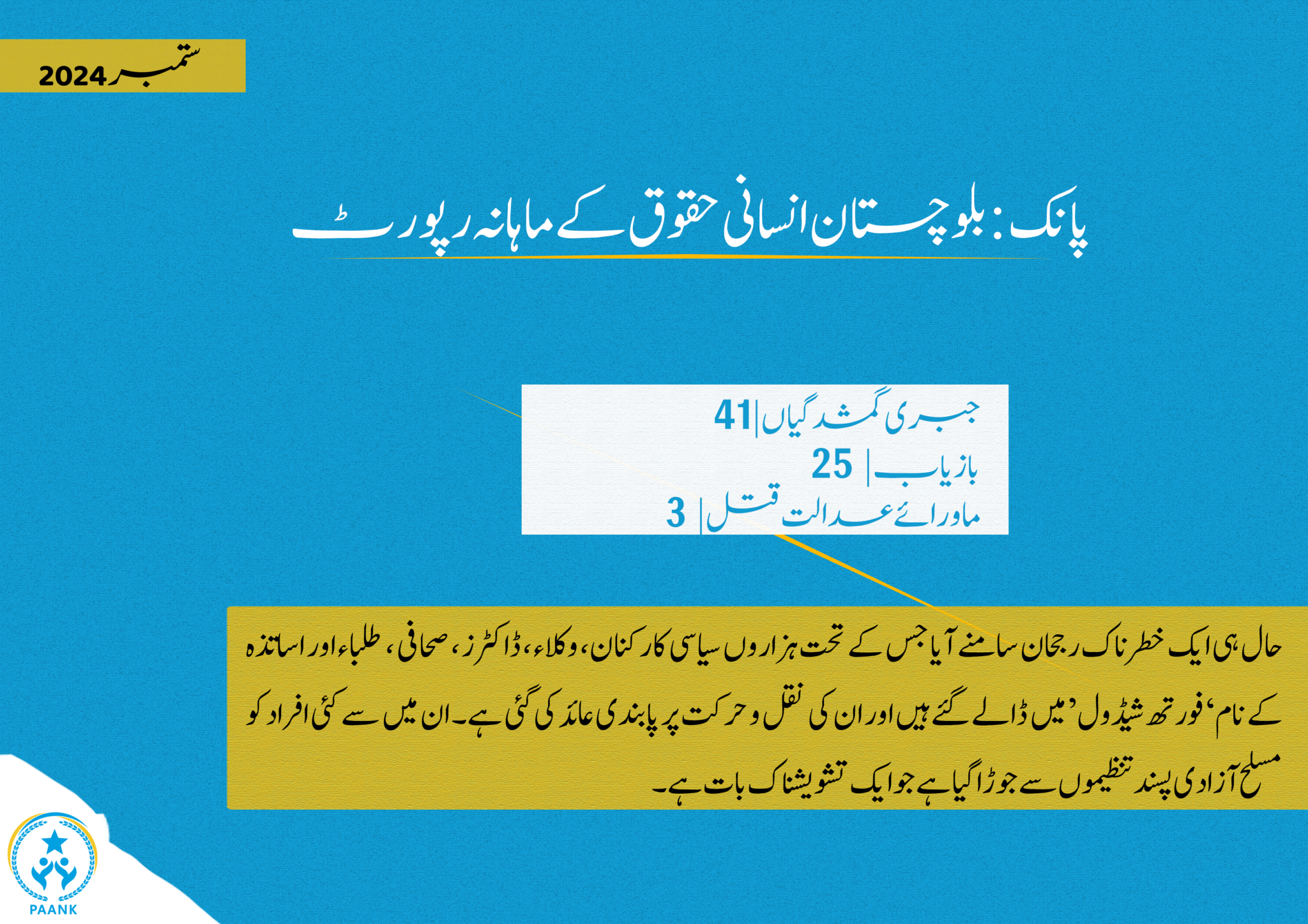 September 2024 Report [Urdu] - Paank